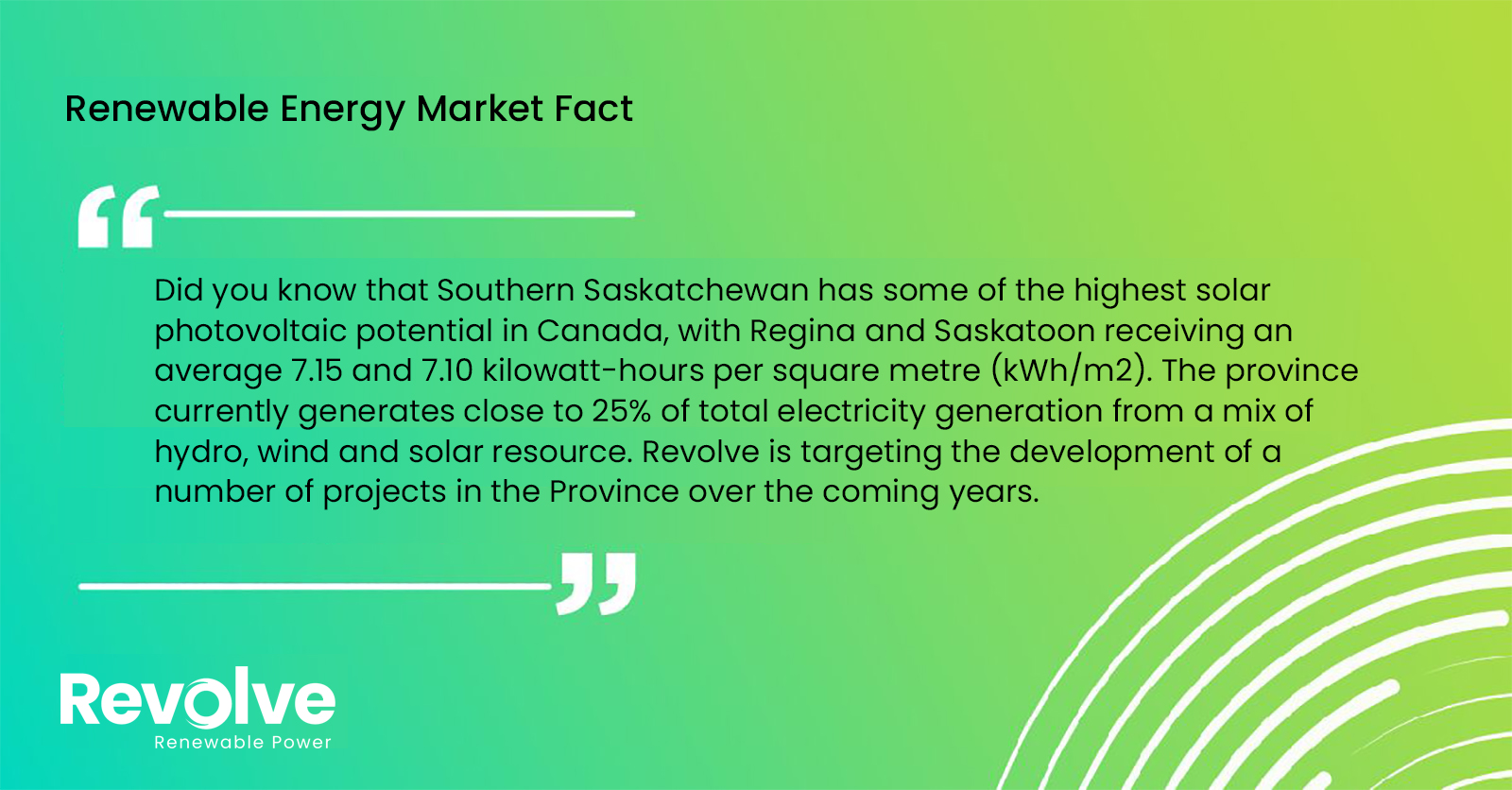 Renewable Energy Facts - Revolve Renewable Power